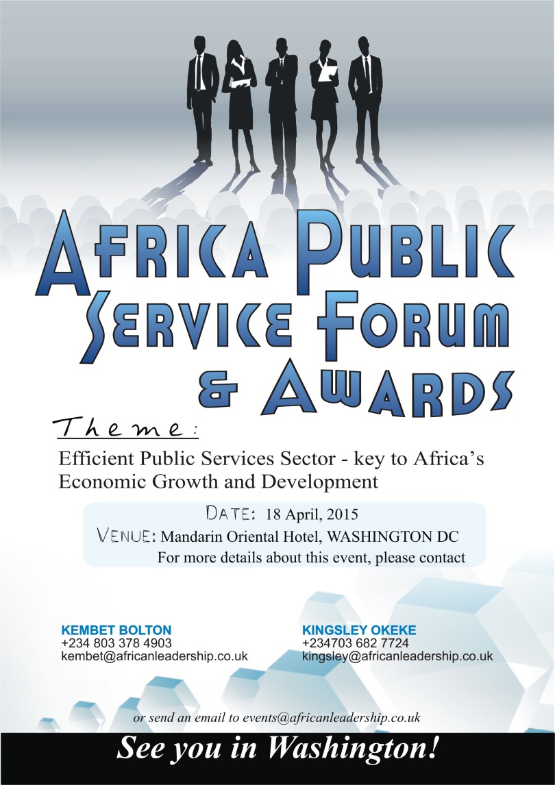 AFRICA PUBLIC SERVICE FORUM & AWARDS, WASHINGTON DC - African ...