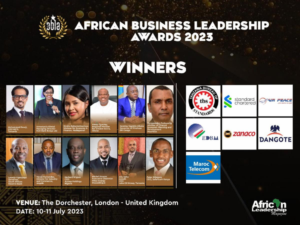 African Leadership Magazine Unveils Winners For The 13th African Business Leadership Awards ...